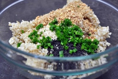 Brown Rice Sushi Balls - Pinch and Swirl