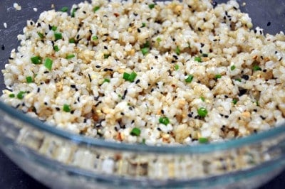 Brown Rice Sushi Balls - Pinch and Swirl