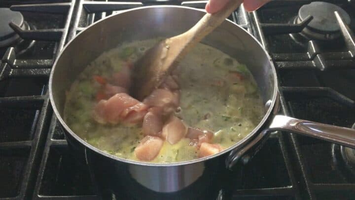 Chicken Pot Pie with Puff Pastry - Pinch and Swirl