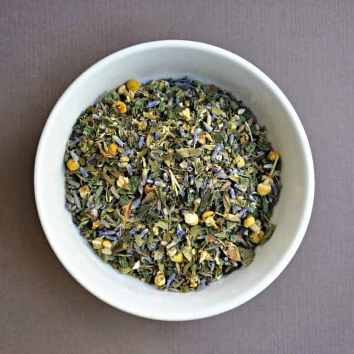 Lavender Chamomile Mint Tea with Lemon and Honey - Pinch and Swirl