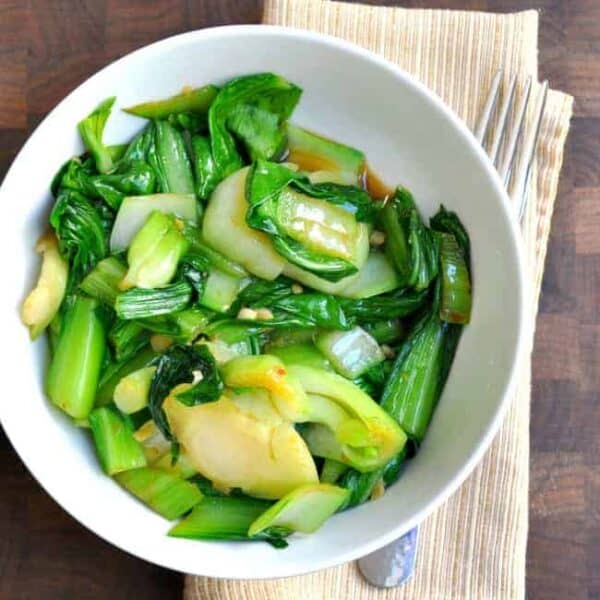 Spicy Sesame Ginger Bok Choy - Pinch and Swirl