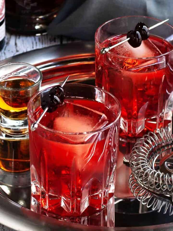 Rhubarb Cocktail (Easy and so refreshing!) - Pinch and Swirl