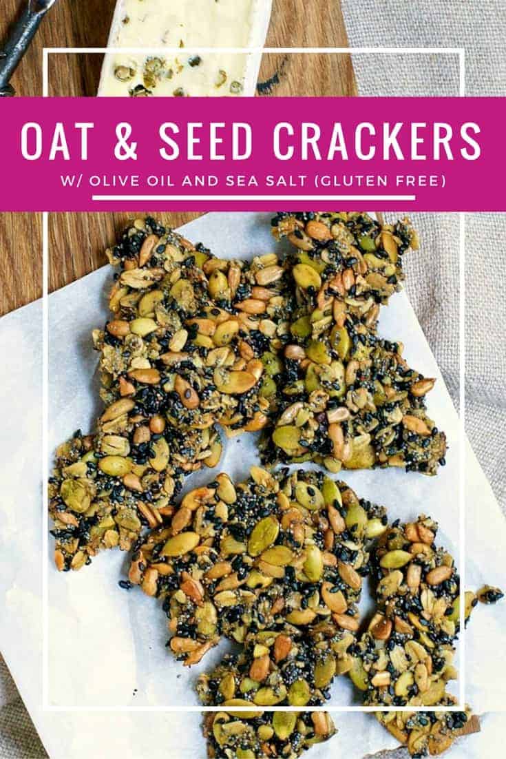 Multi Seed Crackers with Oats - Pinch and Swirl