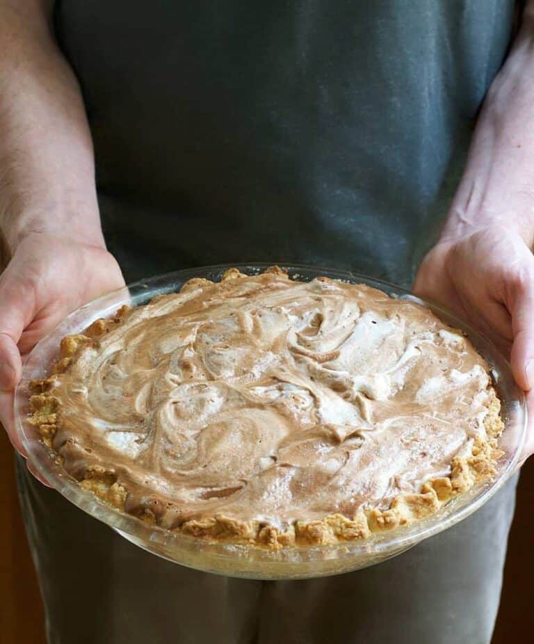 Grandma's Chocolate Rum Pie - Pinch and Swirl