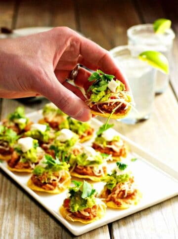 Chicken Tostadas - Pinch and Swirl
