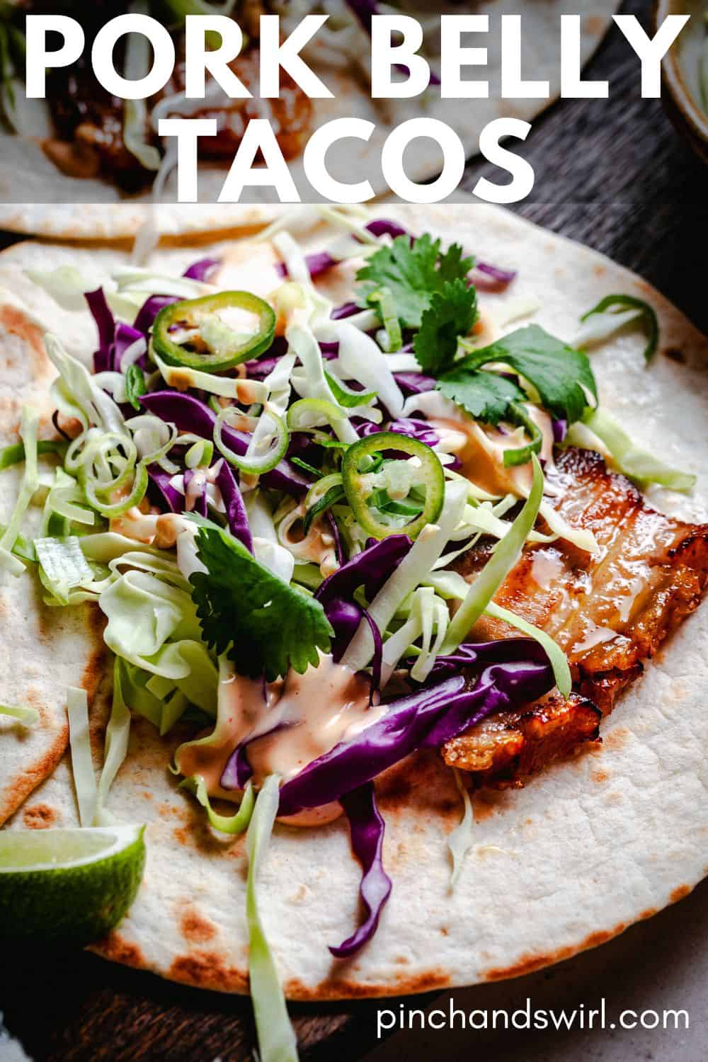 Pork Belly Tacos - Pinch and Swirl
