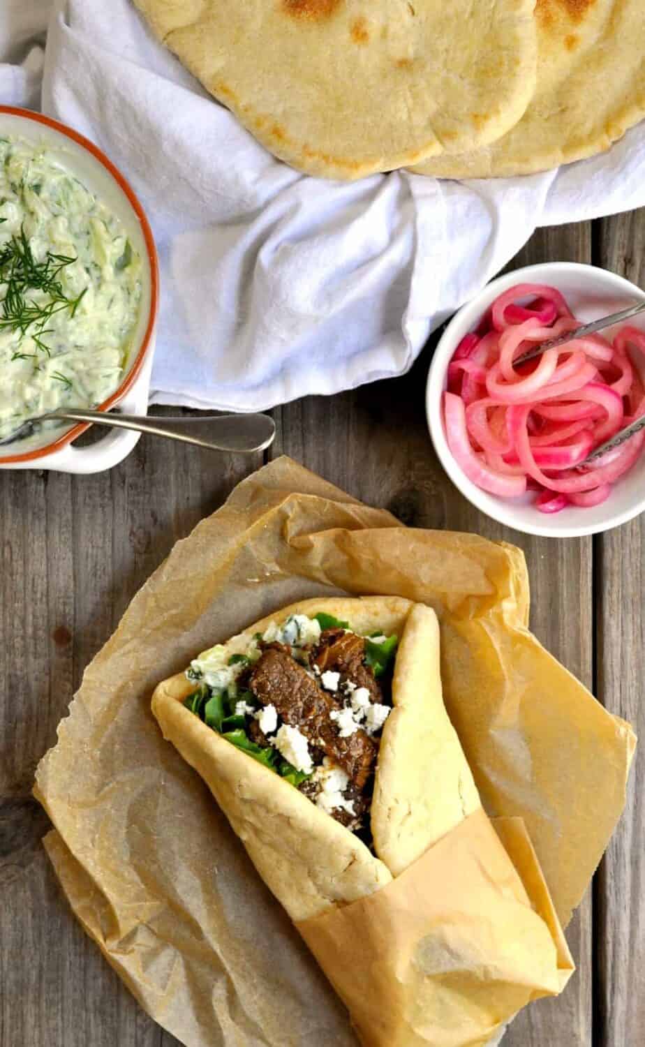Easy and Authentic Lamb Shawarma - Pinch and Swirl