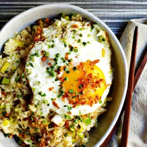 Easy Cauliflower Fried Rice - Pinch and Swirl