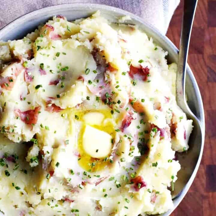 Easy Creamy Mashed Red Potatoes - Pinch and Swirl