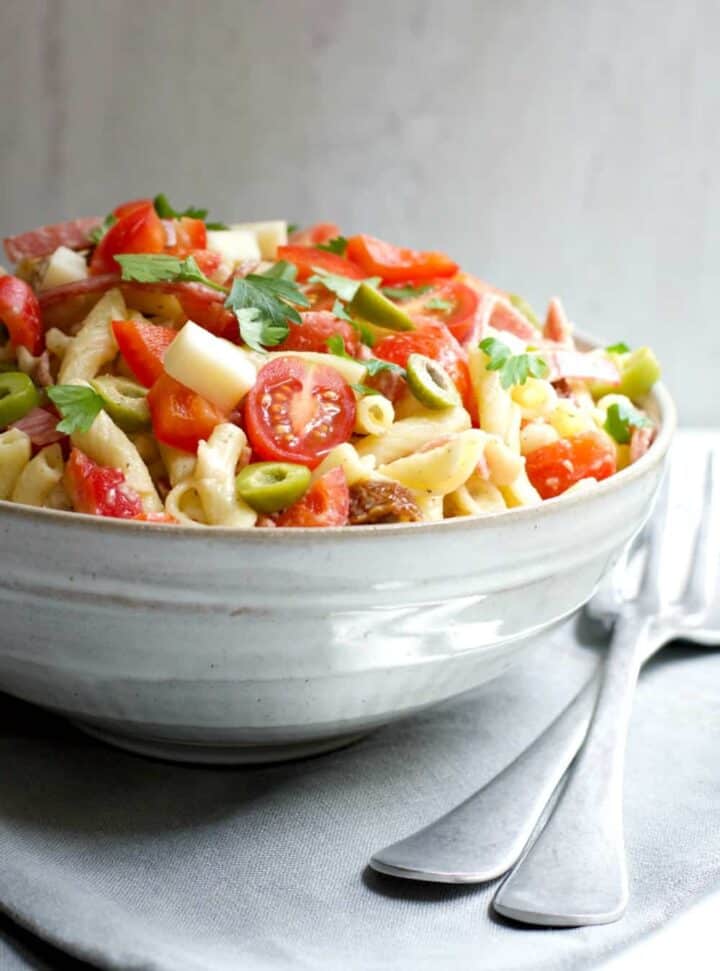 Italian Pasta Salad - Pinch and Swirl