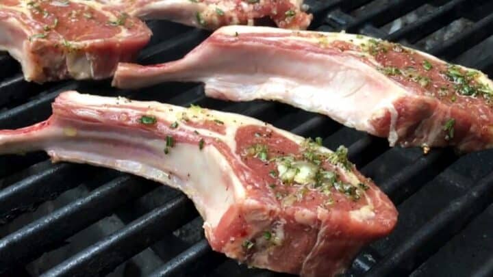 Easy Grilled Lamb Chops Recipe - Pinch and Swirl