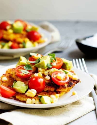 Easy Corn Cakes - Pinch and Swirl