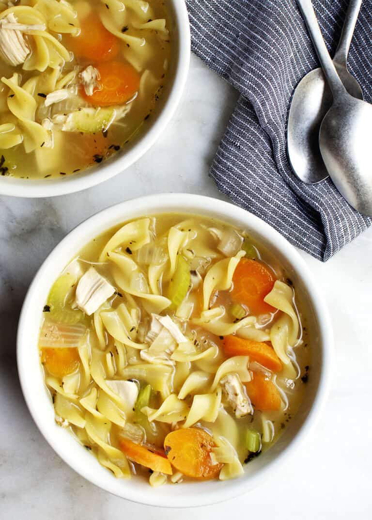 Easy Chicken Noodle Soup Pinch And Swirl
