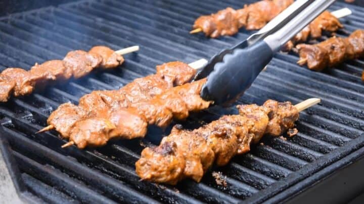 Grilled Lamb Kabobs with Smoky Spice Marinade - Pinch and Swirl
