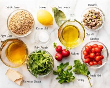 Charlie Bird Farro Salad - Pinch and Swirl