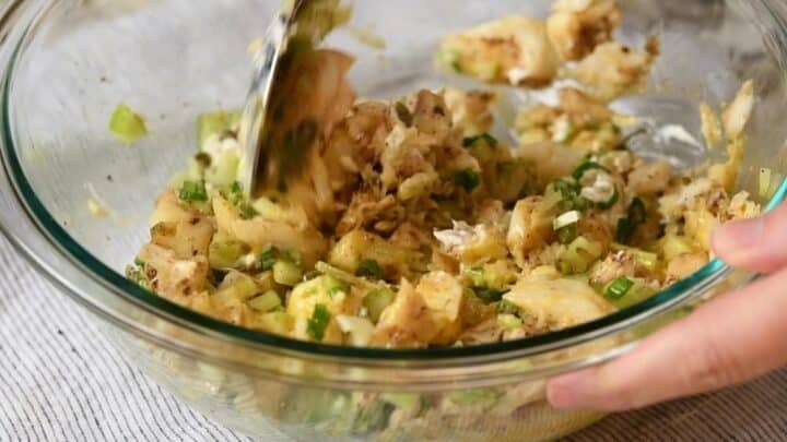 Crispy Cod Fish Cakes - Pinch and Swirl