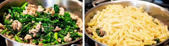 Broccoli Rabe and Sausage Pasta - Pinch and Swirl