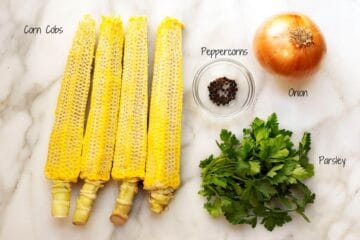 Easy Corn Stock Recipe (Corn Broth) - Pinch and Swirl