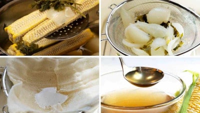 Easy Corn Stock Recipe (Corn Broth) - Pinch and Swirl