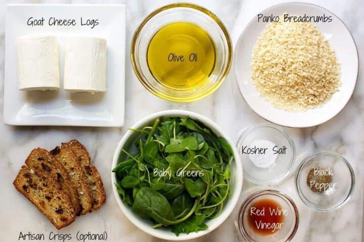 Baked Goat Cheese (Appetizer or Salad Topper!) - Pinch and Swirl