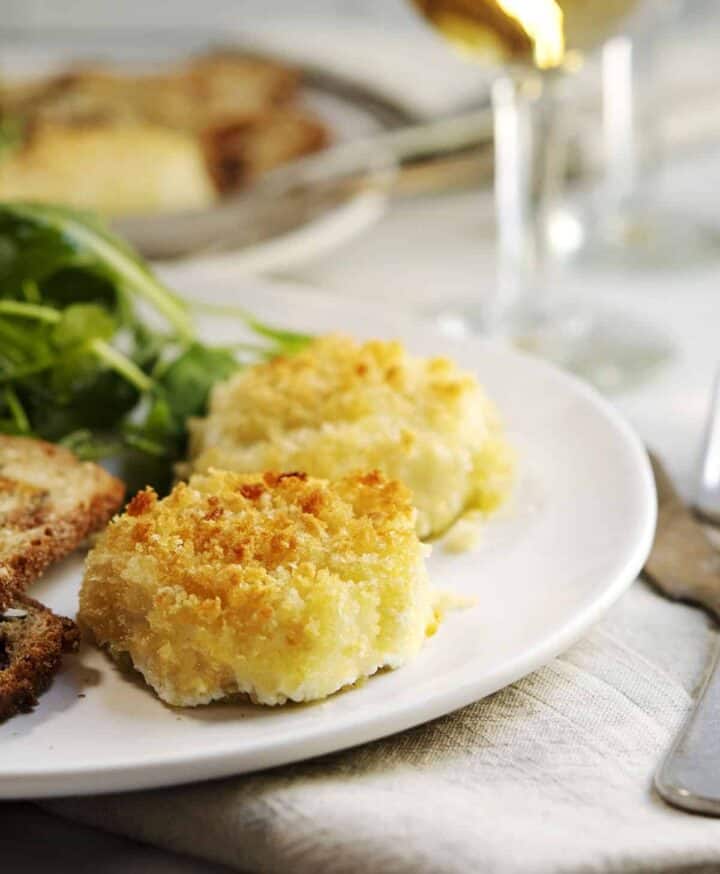 Baked Goat Cheese (Appetizer or Salad Topper!) - Pinch and Swirl