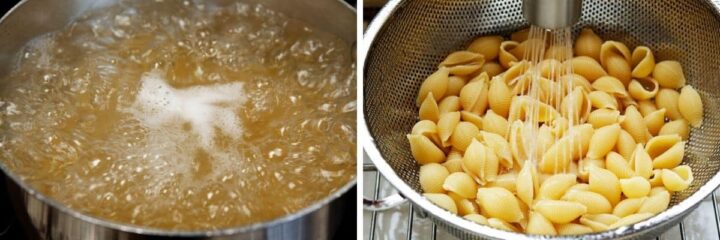 Easy Seafood Pasta Salad - Pinch and Swirl