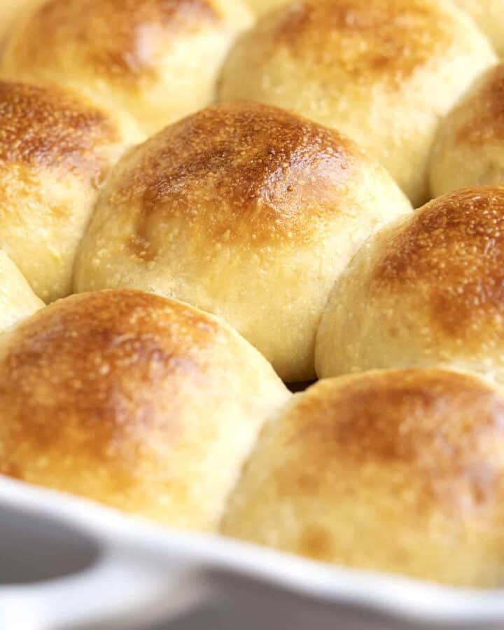 Easy Brioche Dinner Rolls (No Knead Recipe!) - Pinch and Swirl