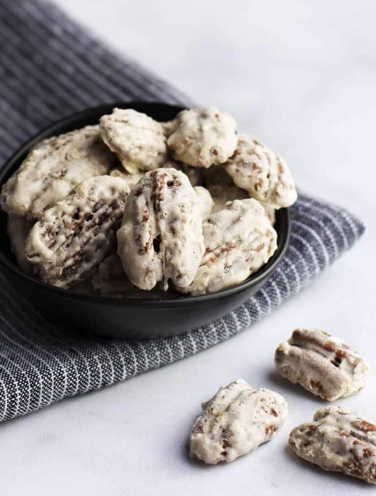 Easiest and BEST Sugared Pecans - Pinch and Swirl