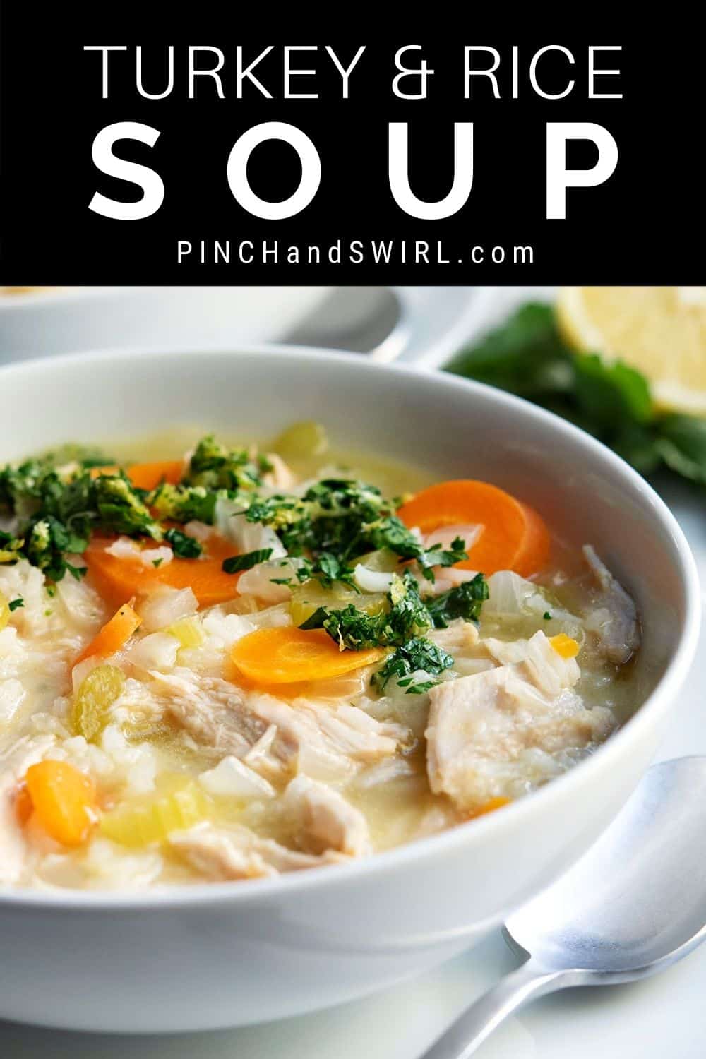 Turkey and Rice Soup (30 Minutes!)- Pinch and Swirl