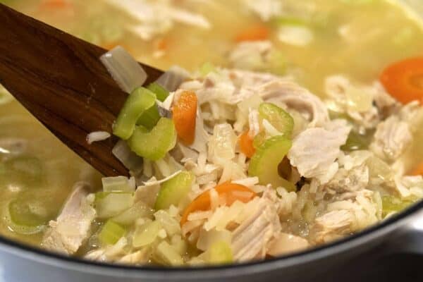 Turkey and Rice Soup (30 Minutes!)- Pinch and Swirl