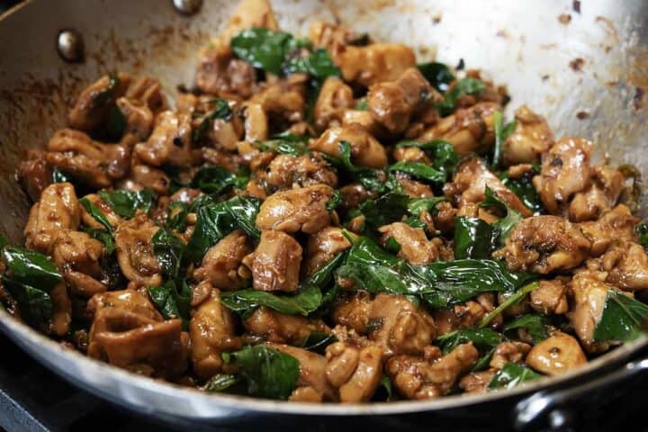 Three Cup Chicken (Easy and restaurant worthy!) - Pinch and Swirl