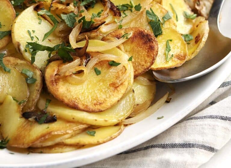 Lyonnaise Potatoes (French classic made easy!) - Pinch and Swirl