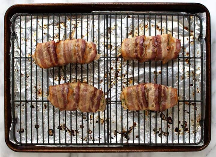 Bacon Wrapped Pork Chops (Quick Dry Brine) - Pinch and Swirl