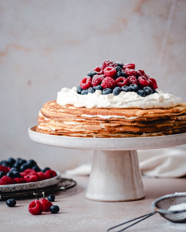 Crepe Cake Recipe (No-Bake, Make-Ahead Dessert) - Pinch and Swirl