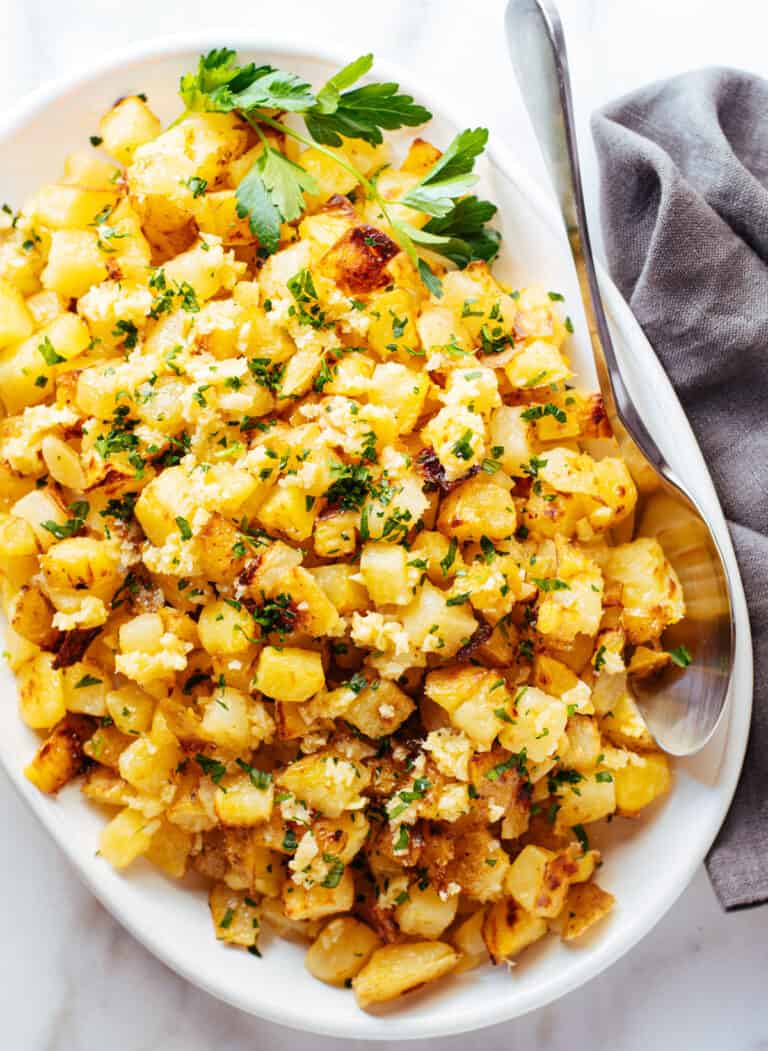 Brabant Potatoes (Crispy without deep frying!) - Pinch and Swirl