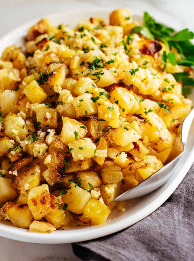 Brabant Potatoes (Crispy without deep frying!) - Pinch and Swirl