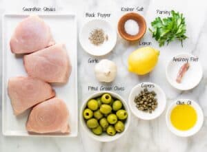 Grilled Swordfish with Green Olive Tapenade - Pinch and Swirl