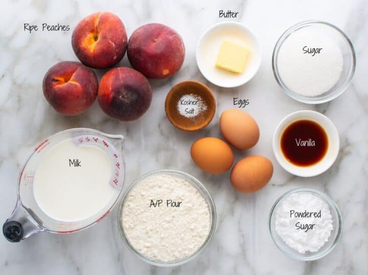Easy Peach Clafoutis Recipe - Pinch and Swirl