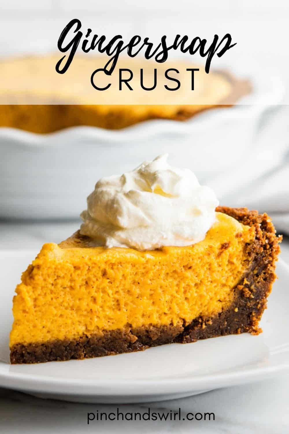 Gingersnap Crust (Quick and Easy, 15 minutes!) - Pinch and Swirl