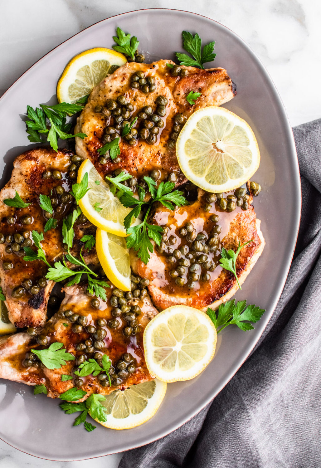 Easy Pork Piccata (Just 25 minutes!) - Pinch and Swirl