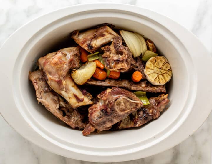 Pork Bone Broth (Made in Your Slow Cooker!) - Pinch and Swirl