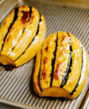 Stuffed Delicata Squash - Pinch and Swirl