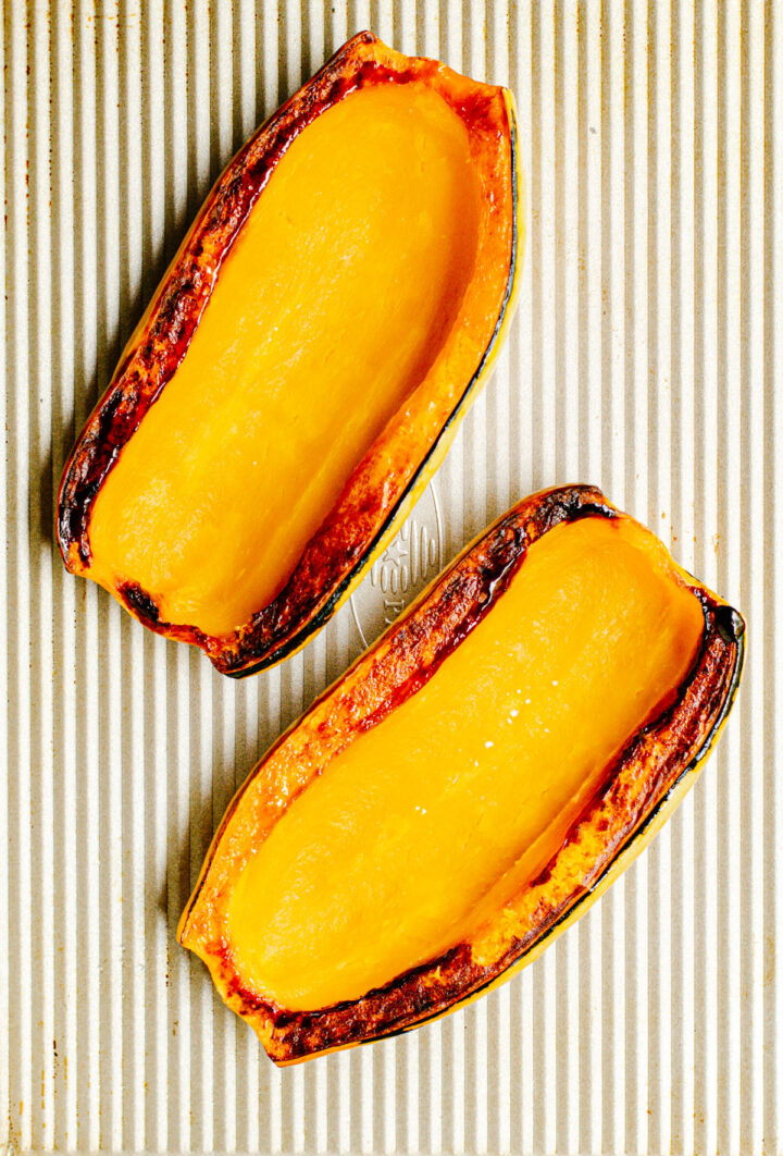Stuffed Delicata Squash - Pinch and Swirl