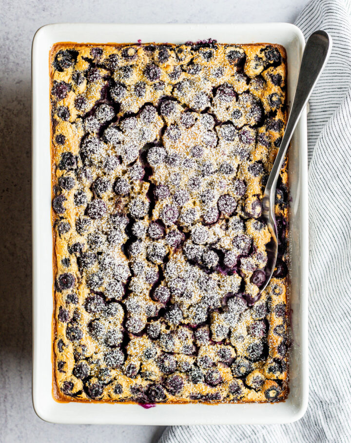 Simple Blueberry Clafoutis Recipe - Pinch and Swirl