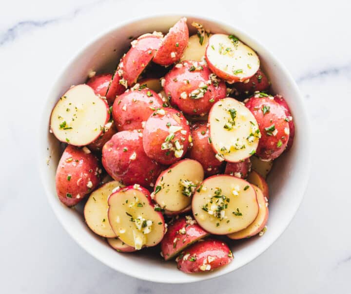 Roasted Baby Potatoes (10 minutes of prep!) - Pinch and Swirl