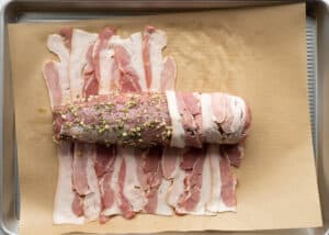 Bacon Wrapped Pork Tenderloin - Pinch and Swirl