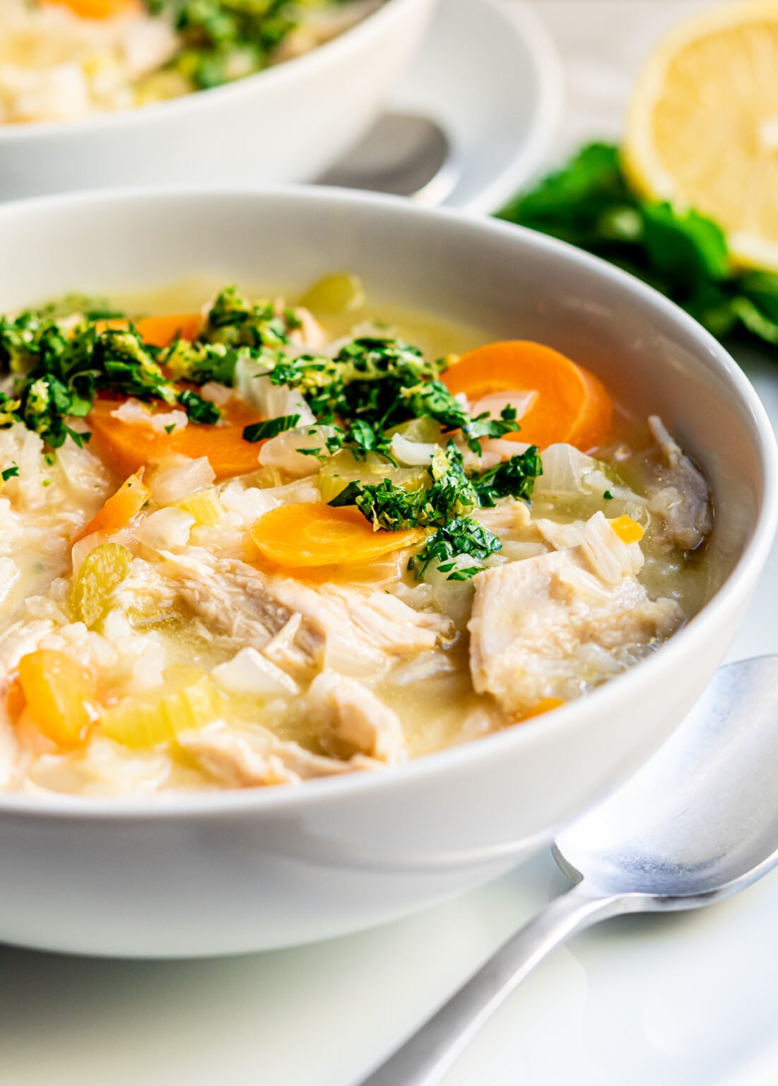 Turkey and Rice Soup (30 Minutes!)- Pinch and Swirl