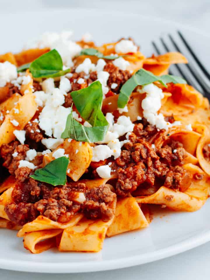 Lamb Bolognese - Pinch and Swirl