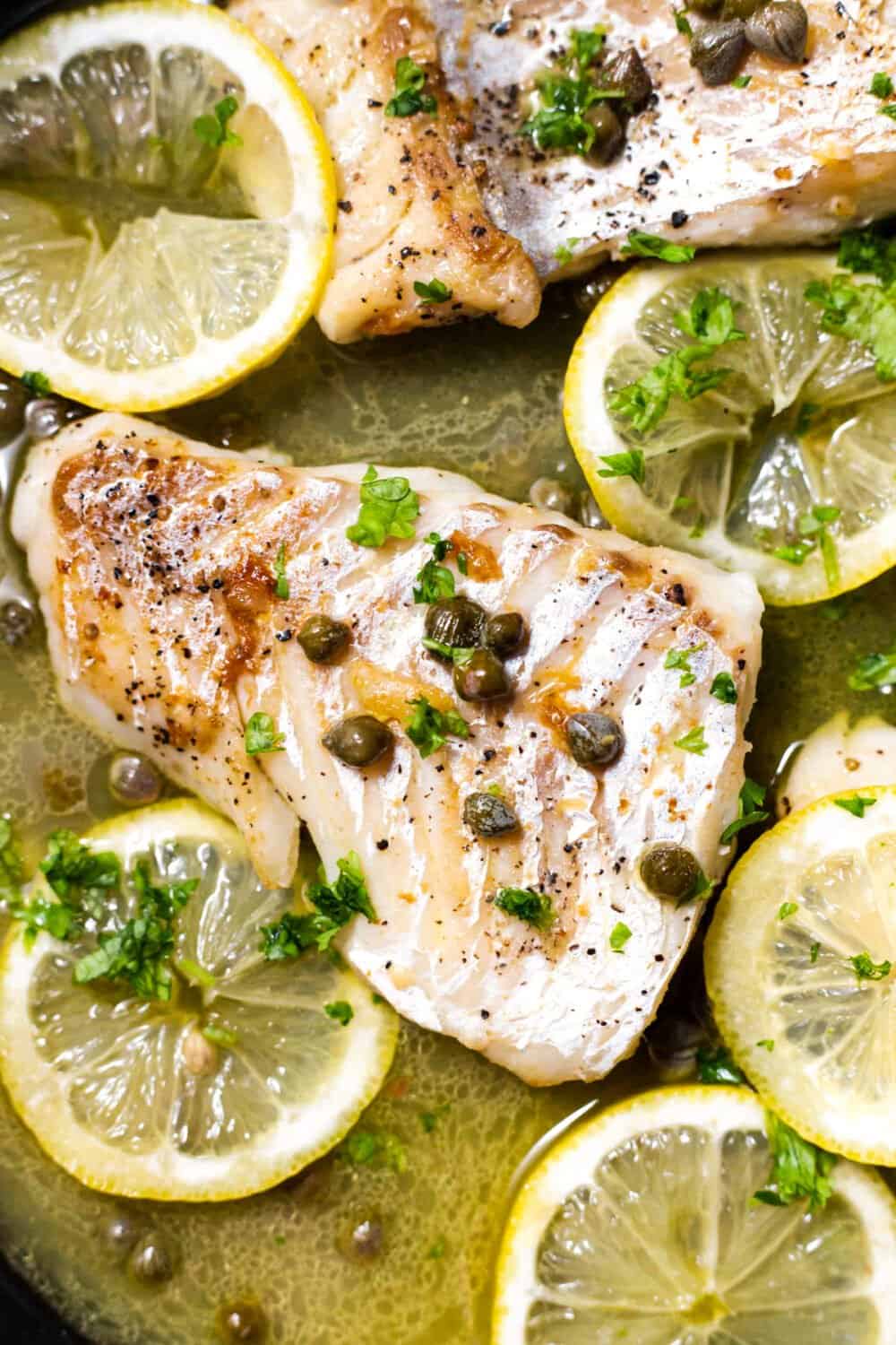 Cod Piccata - Pinch and Swirl