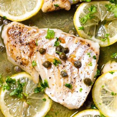 Cod Piccata - Pinch and Swirl
